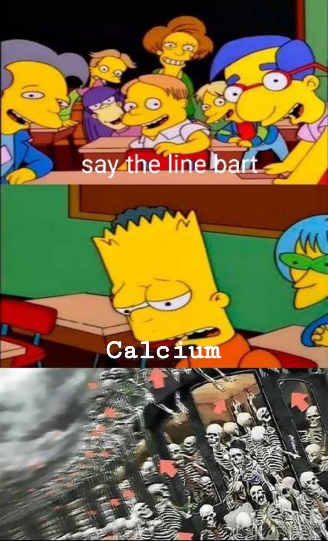 Say the line, Bart | Skeleton Calcium | Know Your Meme
