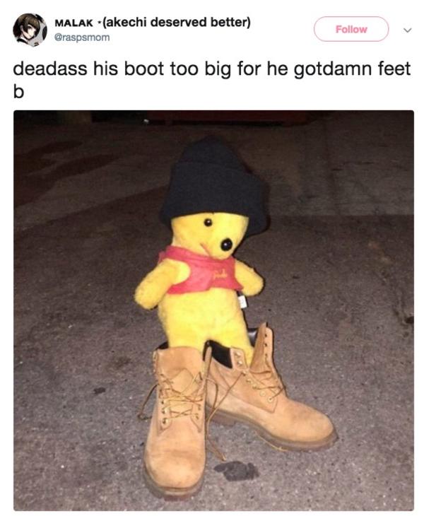 Deadass Goonbear | He Boot Too Big For He Gotdamn Feet | Know Your Meme