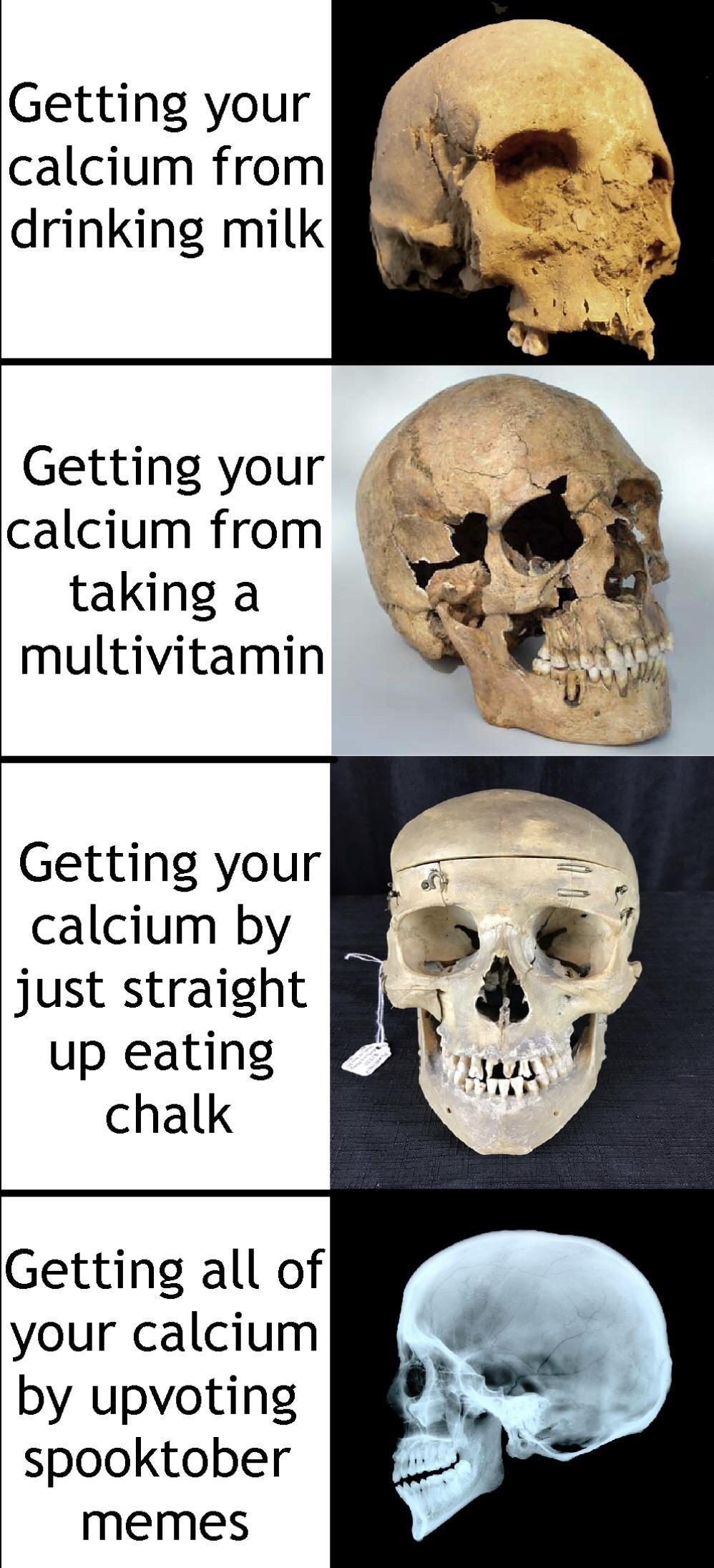 expanding cranium | Skeleton Calcium | Know Your Meme