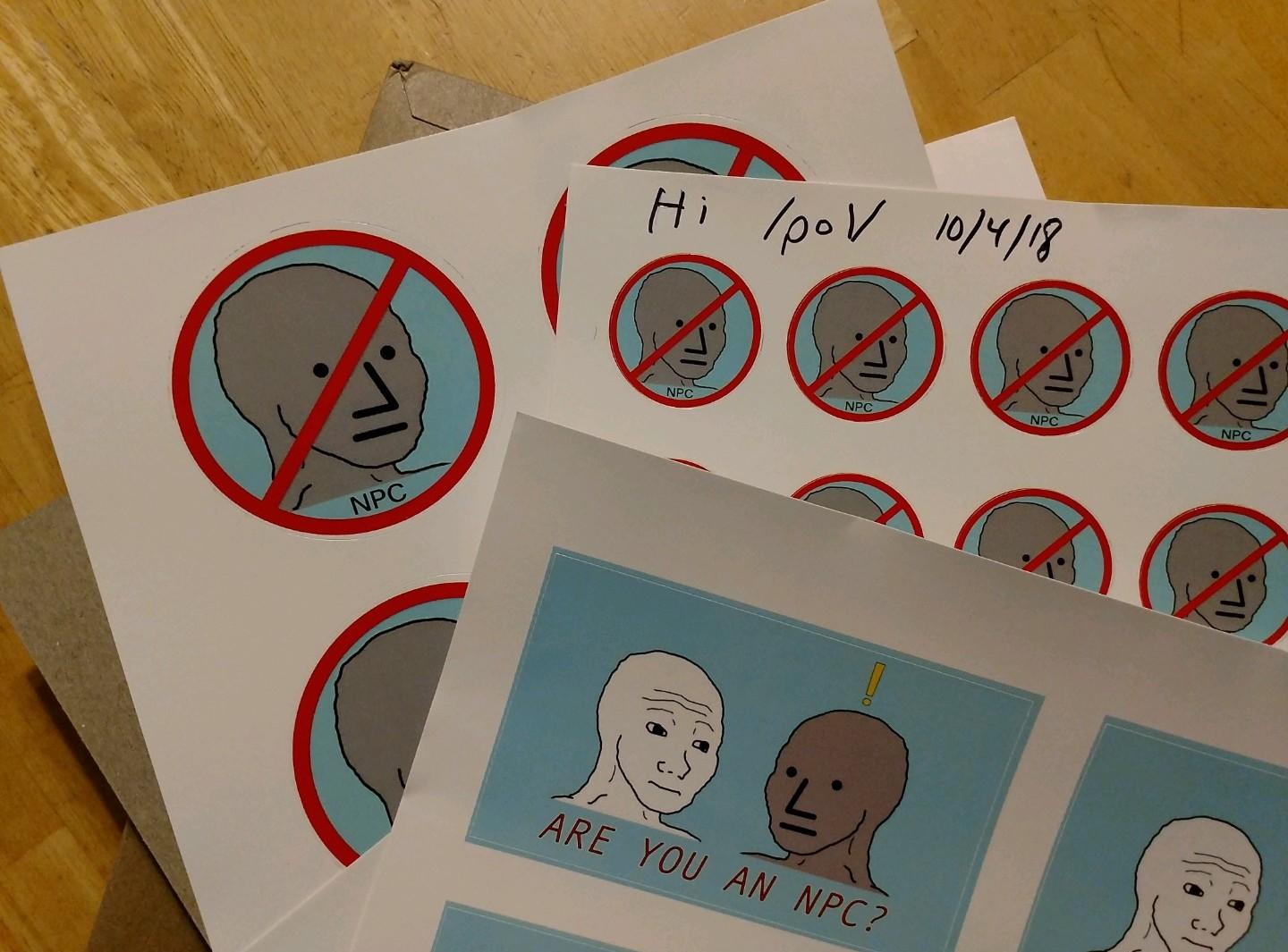 Anon makes NPC stickers | NPC Wojak | Know Your Meme