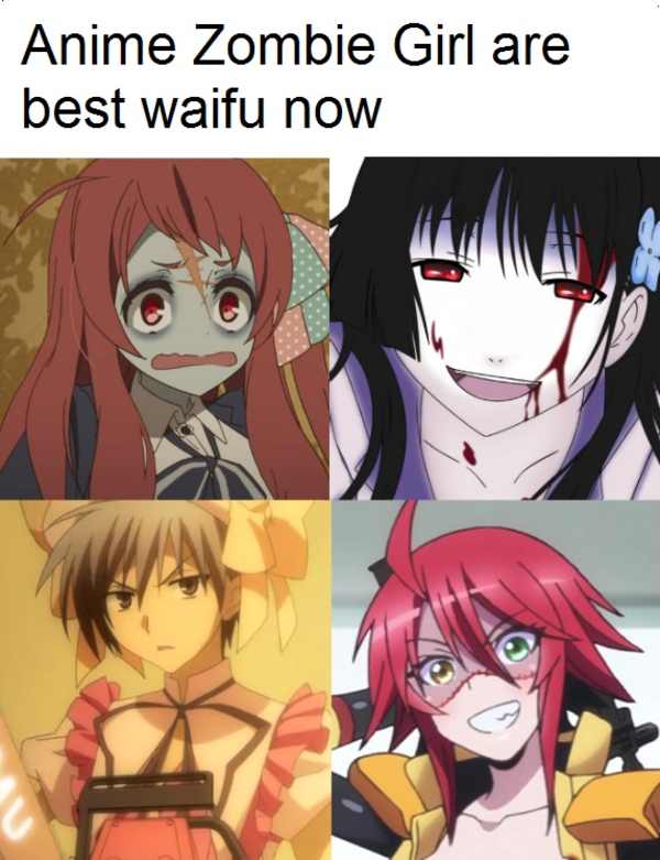 Zombie waifu for Spooktober | Anime Girls Comparison Parodies | Know ...