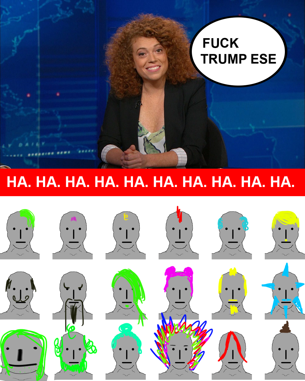DRUMPH BTFO | NPC Wojak | Know Your Meme