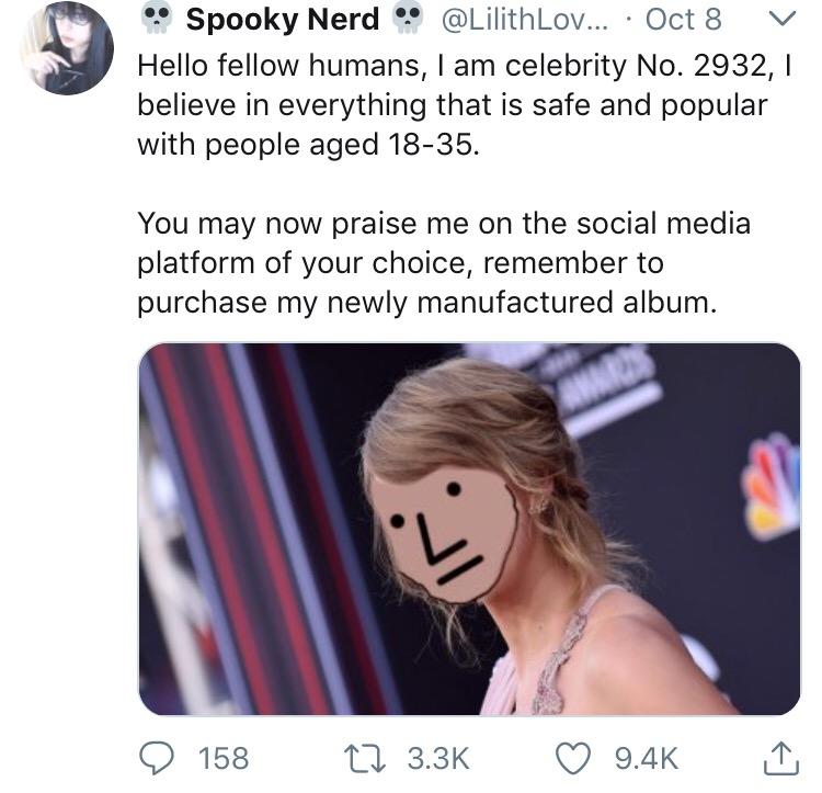Taylor Swift NPC | NPC Wojak | Know Your Meme