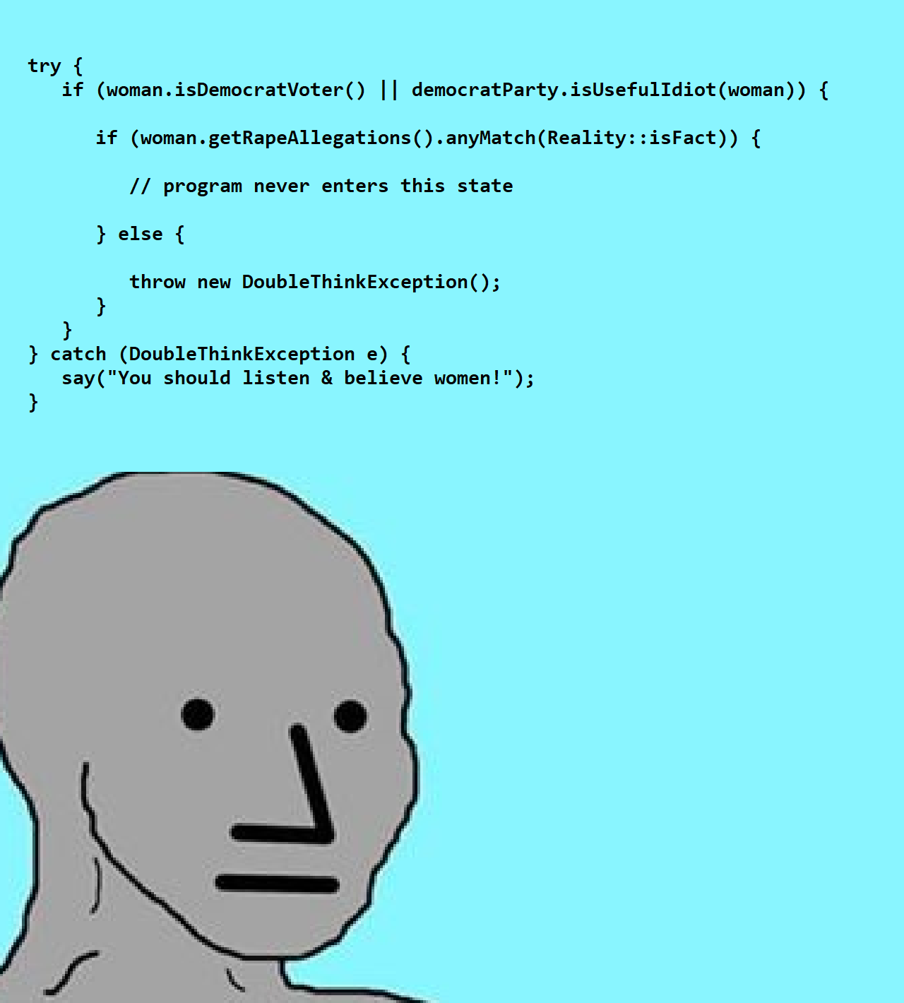 code | NPC Wojak | Know Your Meme