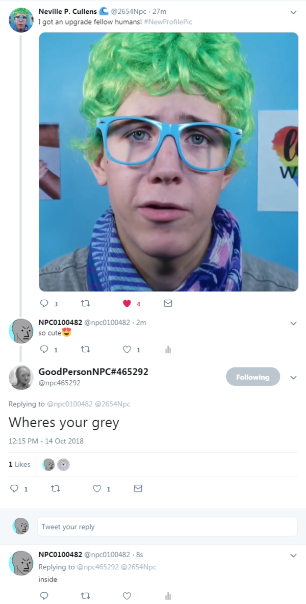 GREY INSIDE | NPC Wojak | Know Your Meme