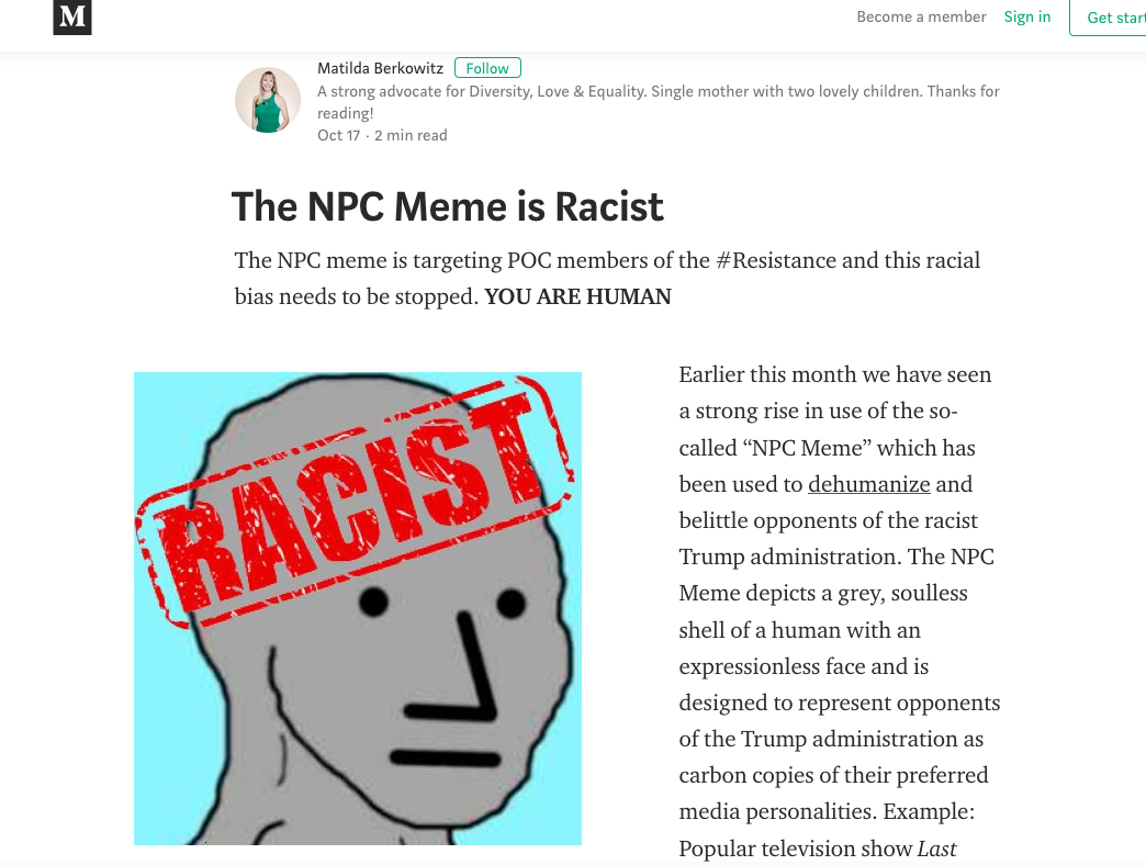 "The NPC Meme is Racist" | NPC Wojak | Know Your Meme