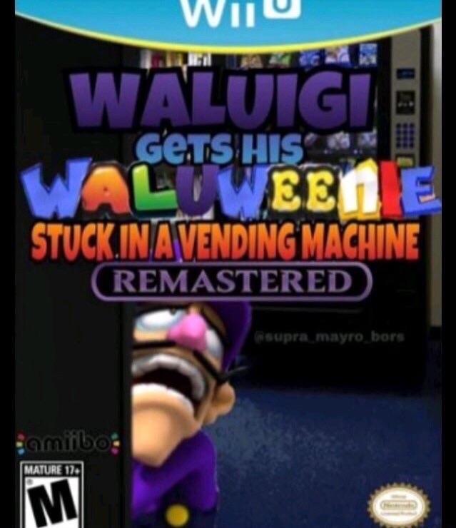 Waluigi Get His Waluweenie Stuck In A Vending Machine Remastered ...