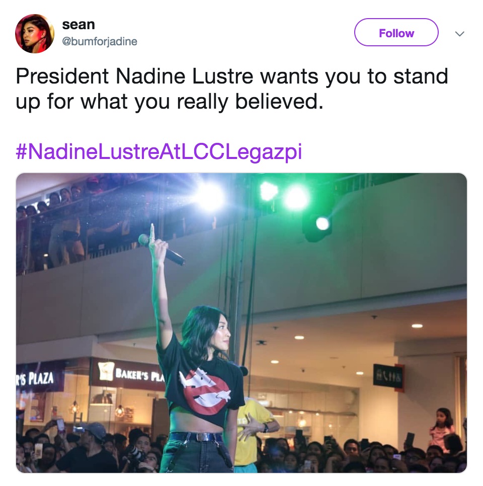 Stand Up | President Nadine Lustre | Know Your Meme
