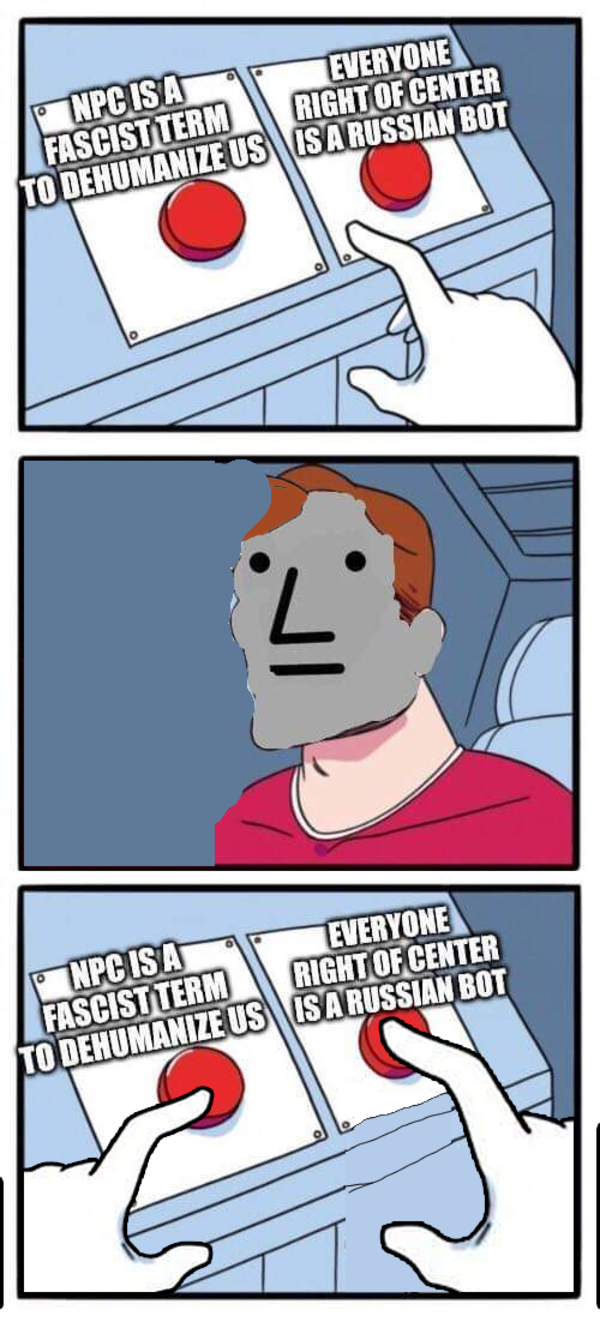 NPCs Vs Russian bots ? EVOLVE | NPC Wojak | Know Your Meme