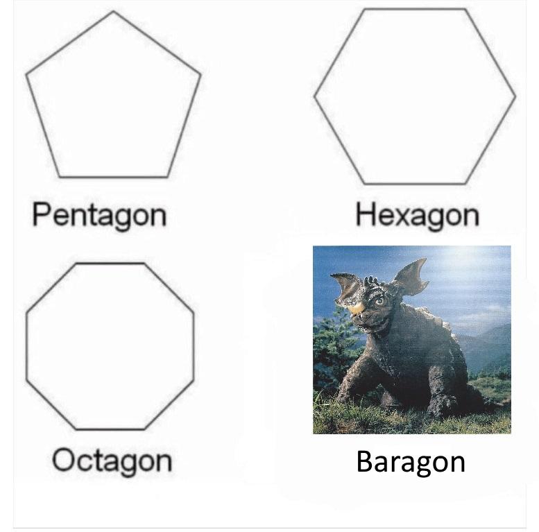 Baragon | Pentagon Hexagon Octagon | Know Your Meme