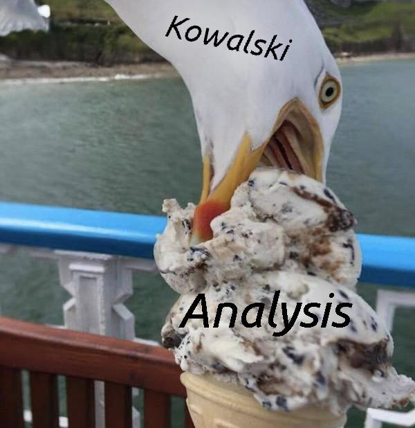 Chomping down on that analysis | Kowalski | Know Your Meme