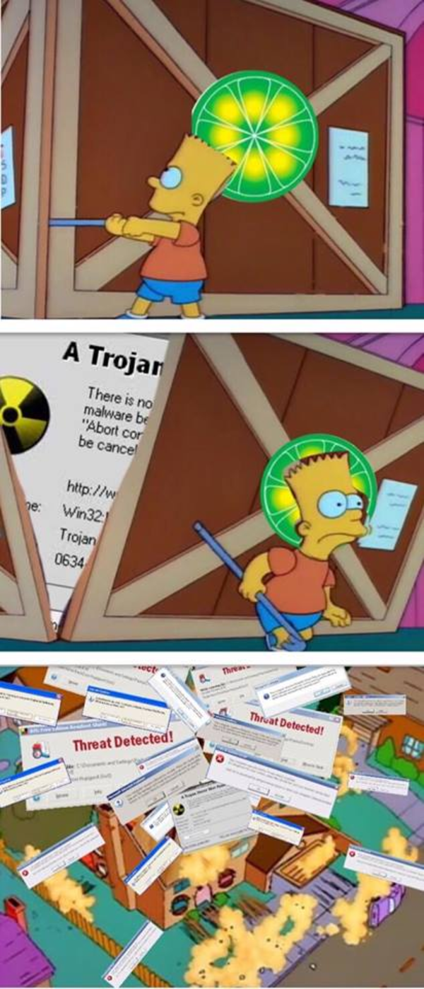 Malware explosion | LimeWire | Know Your Meme