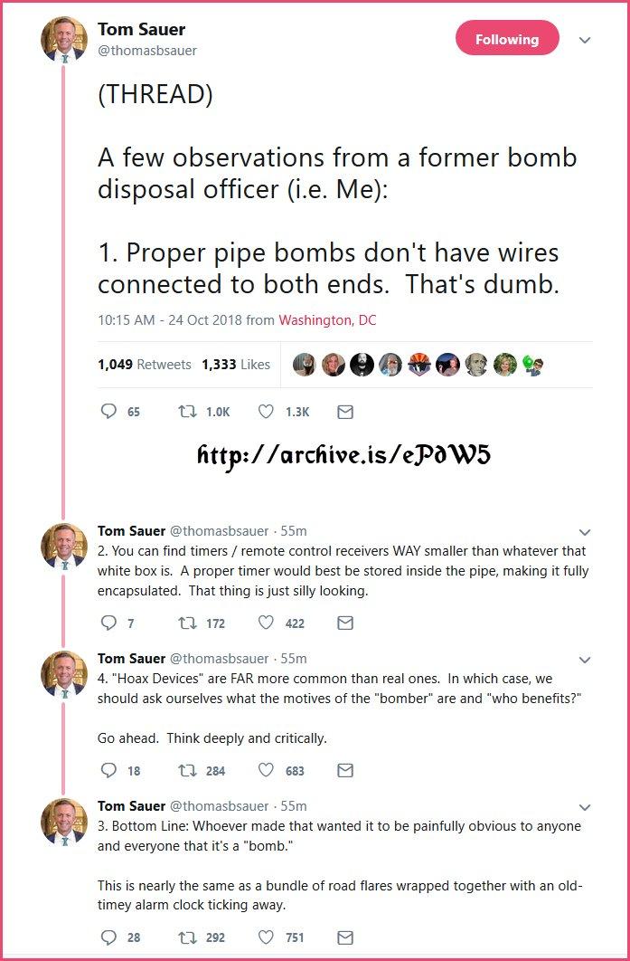 Former Bomb Disposal Officer Offers Analysis | 2018 Explosive Device ...