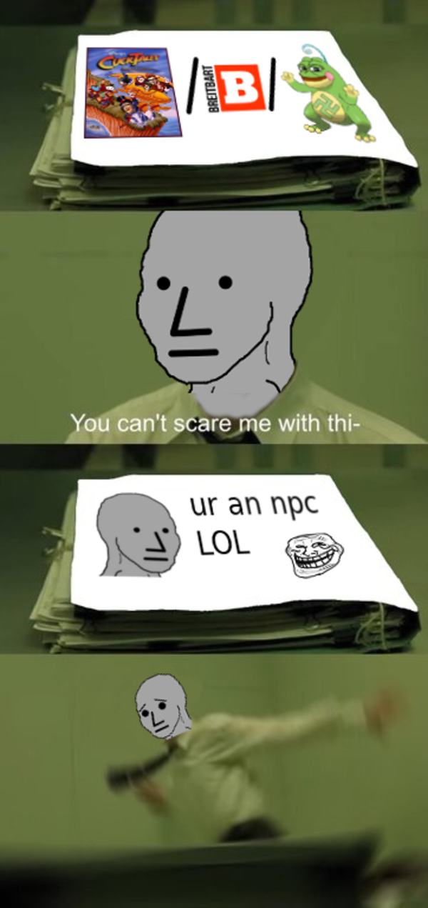 NPC != scared | NPC Wojak | Know Your Meme