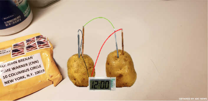 Potato bomb | 2018 Explosive Device Packages | Know Your Meme