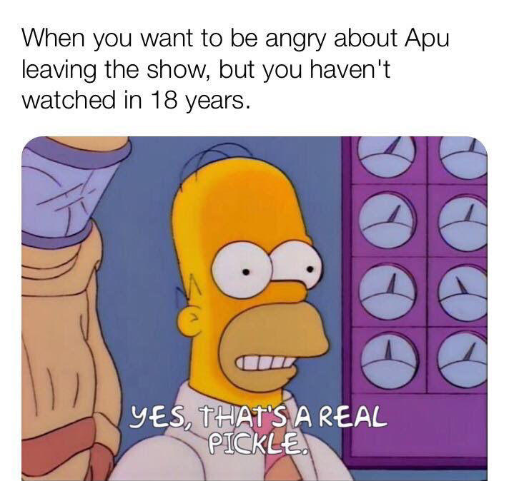 How I feel about this whole thing | The Problem With Apu | Know Your Meme