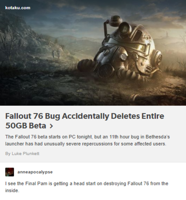 It's all her doing | Fallout 76 | Know Your Meme