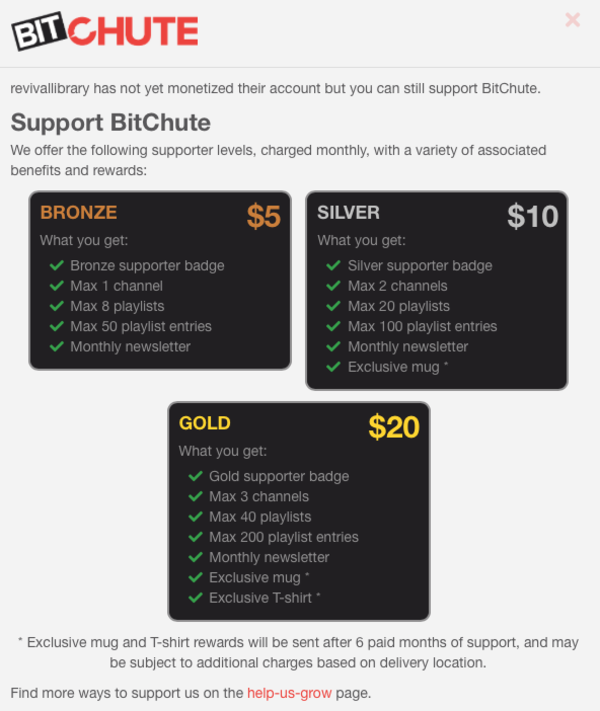 BitChute Payments | BitChute | Know Your Meme