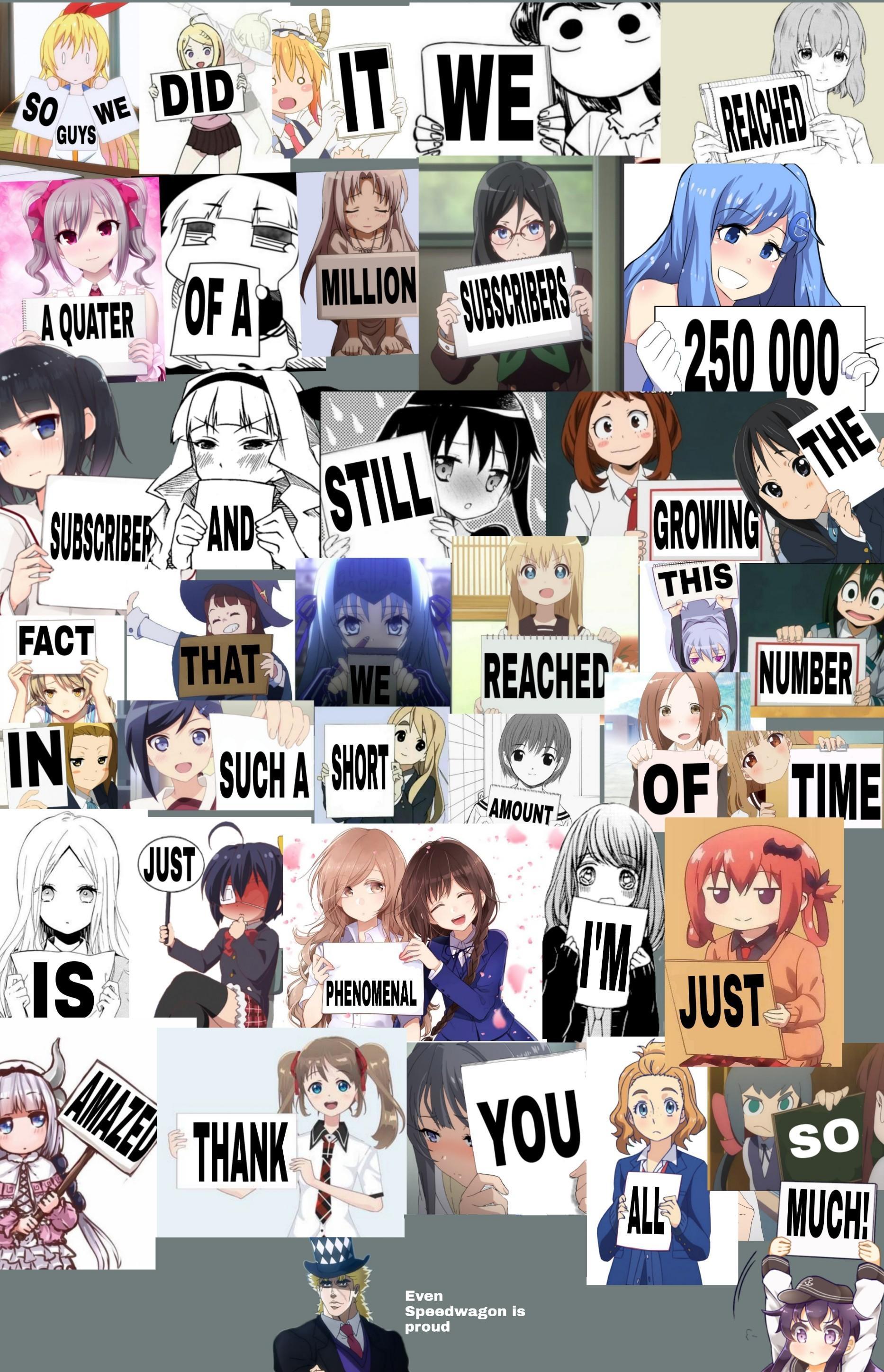 Congratulations r/animemes you did it | Anime Girls Holding Signs ...