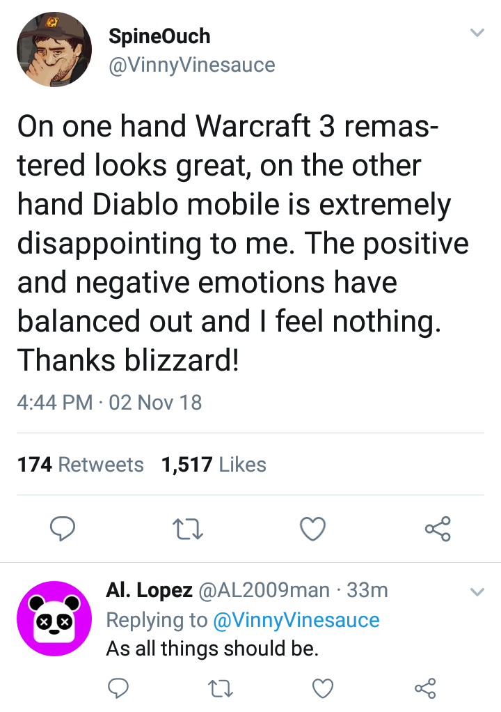 Vinny's reaction on Diablo mobile | Diablo Immortal | Know Your Meme