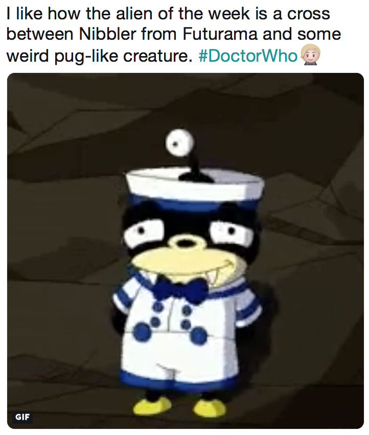 I like how the alien of the week is a cross between Nibbler from ...