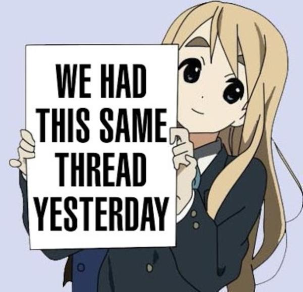 We Had The Same Thread Every Day | Anime Girls Holding Signs | Know ...