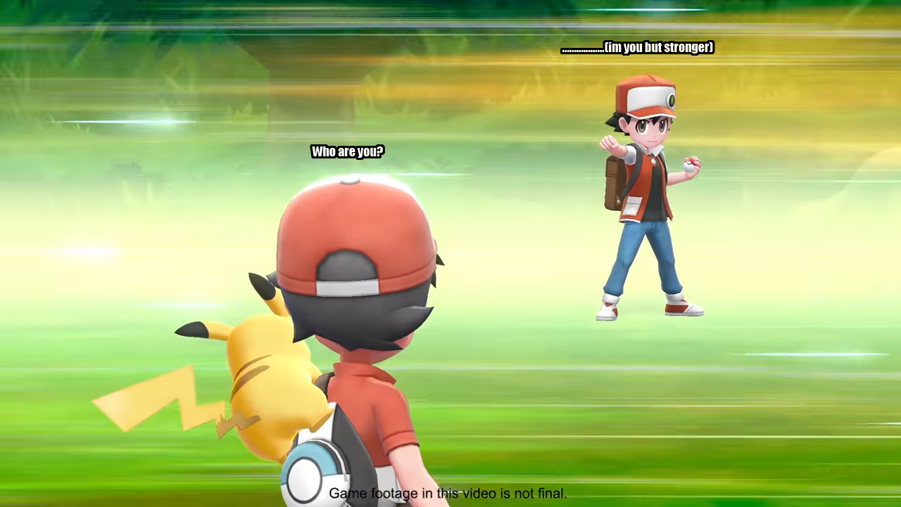 Trainer Red wants to batle | Pokémon | Know Your Meme