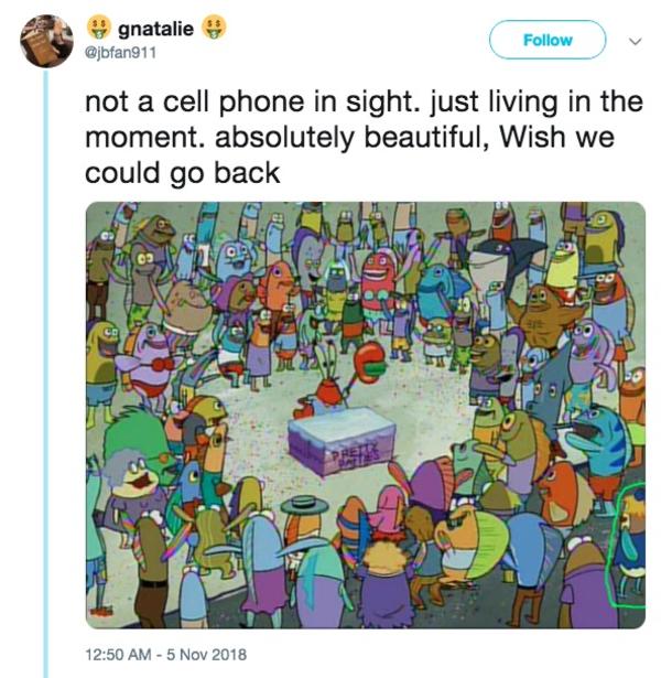 Spongebob | Not a Cell Phone in Sight | Know Your Meme