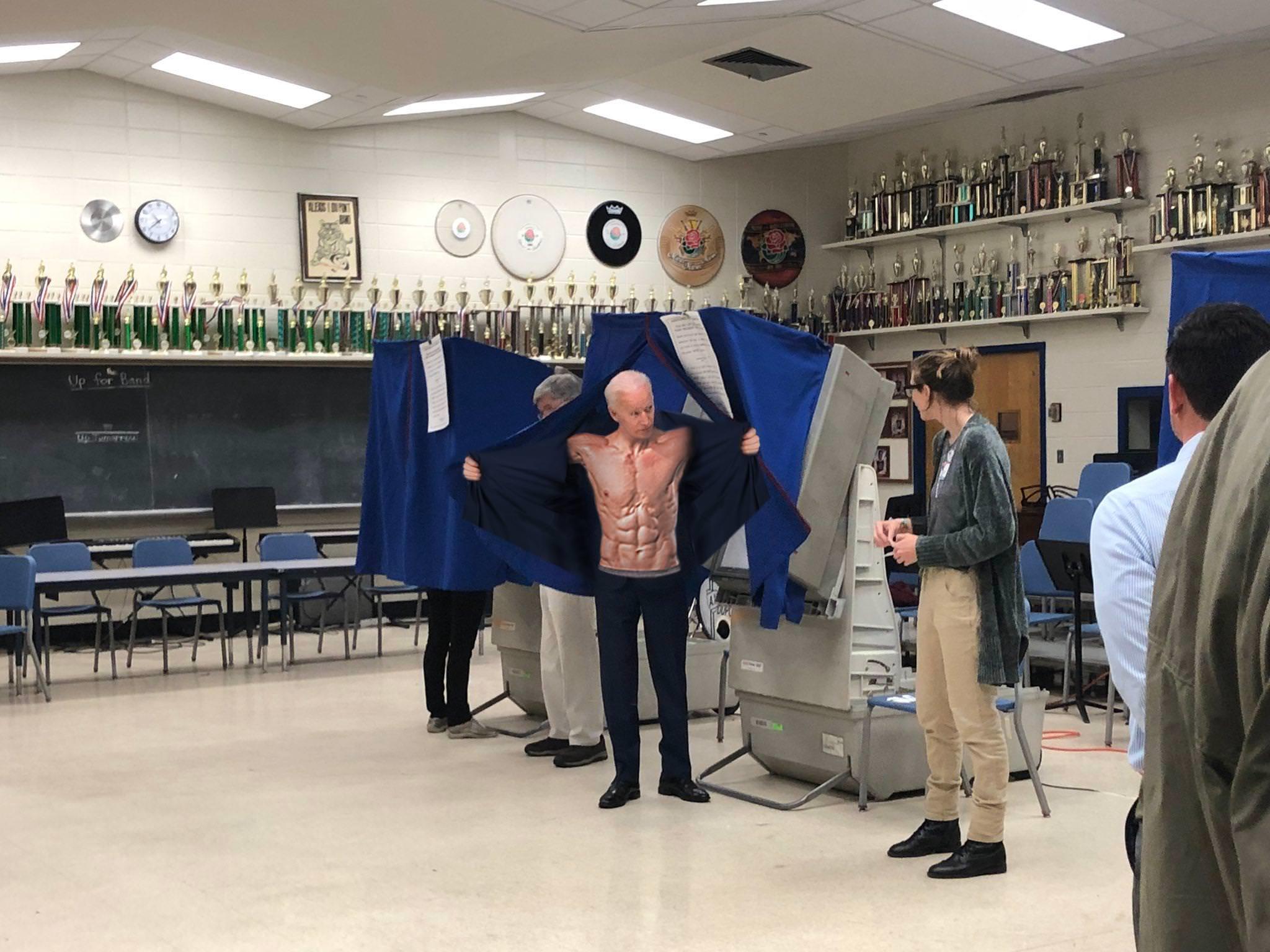 Muscle Joe | Joe Biden Voting Photoshops | Know Your Meme