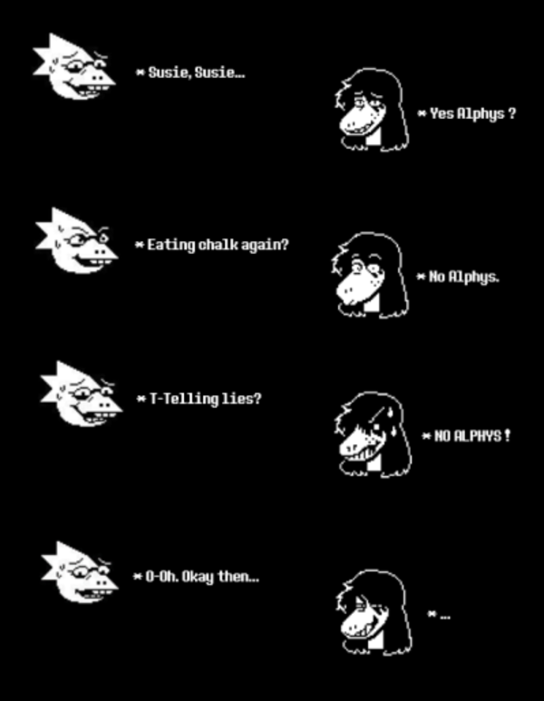 Susie Susie Yes Alphys | Deltarune | Know Your Meme
