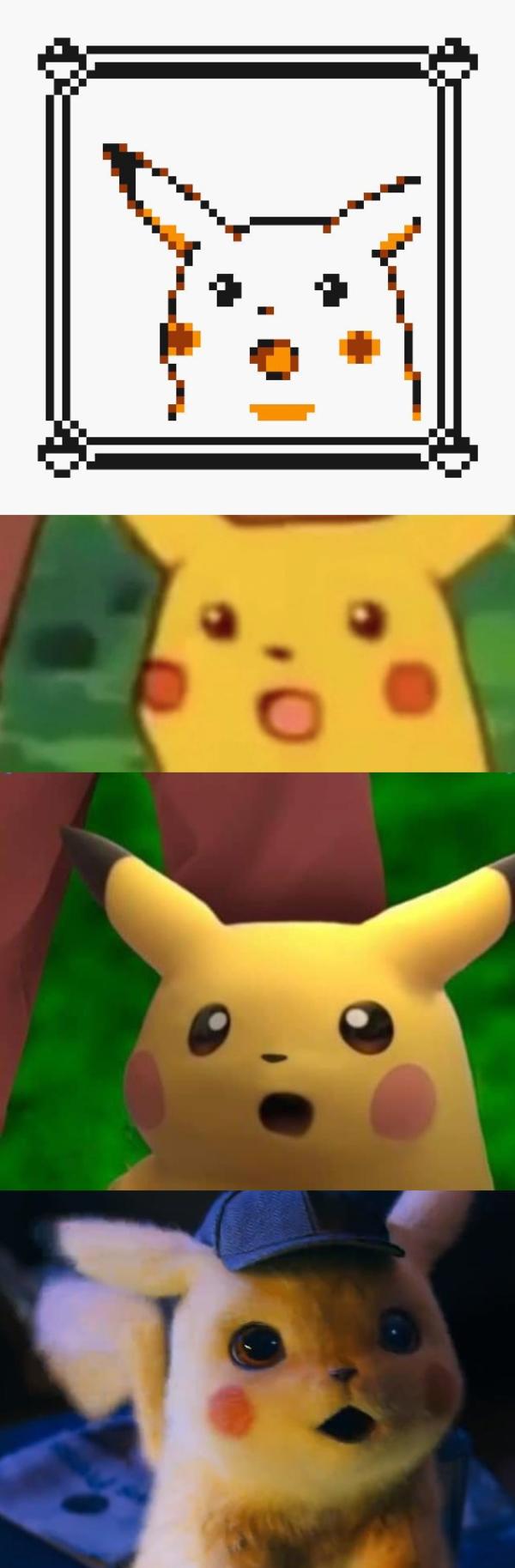 Evolution of Surprised Pikachu | Surprised Pikachu | Know Your Meme