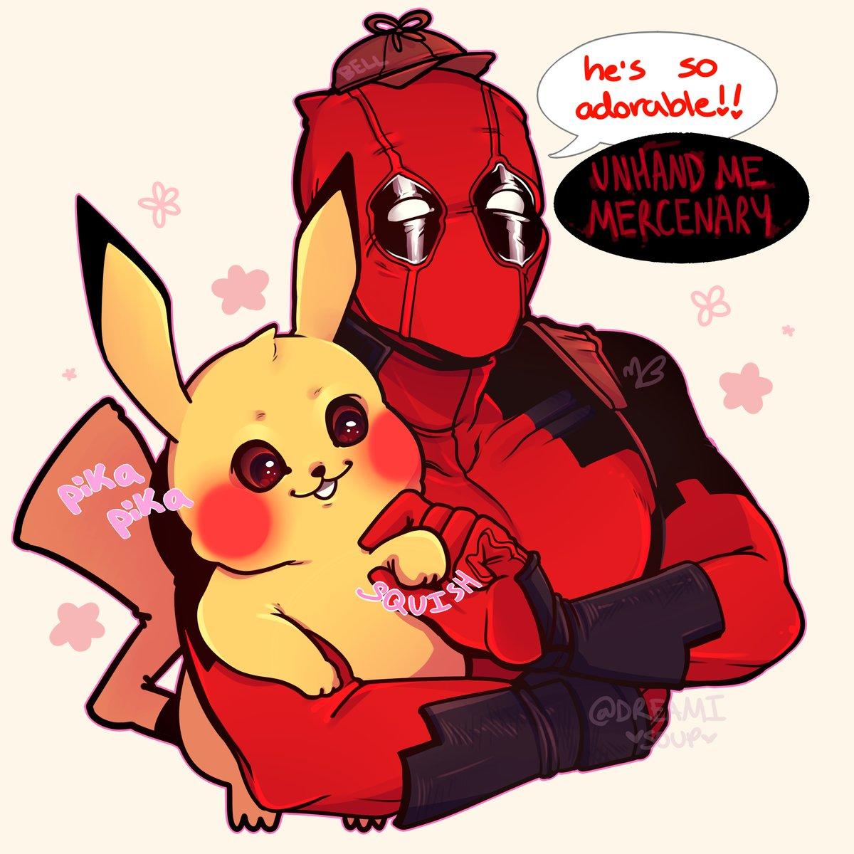 Pikachu and Deadpool | Detective Pikachu | Know Your Meme