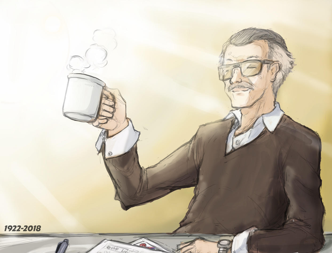 One Last Coffee | Stan Lee | Know Your Meme