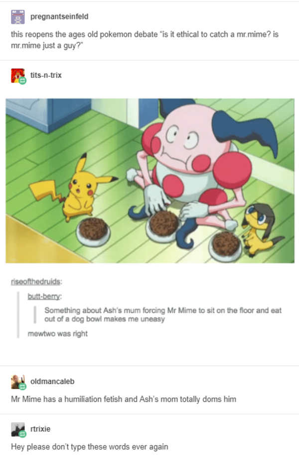Ethics in Mr. Mime owning | Pokémon | Know Your Meme