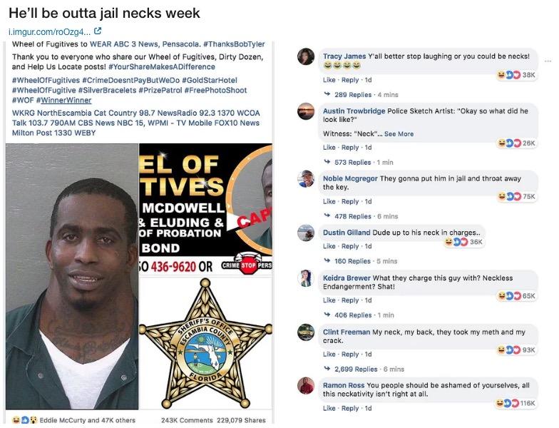 Necks Week | Charles McDowell's Wide Neck Mugshot | Know Your Meme