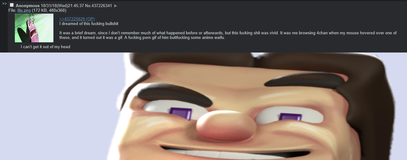 Creepy Steve infiltrates someones dream | Grotesque Steve ...