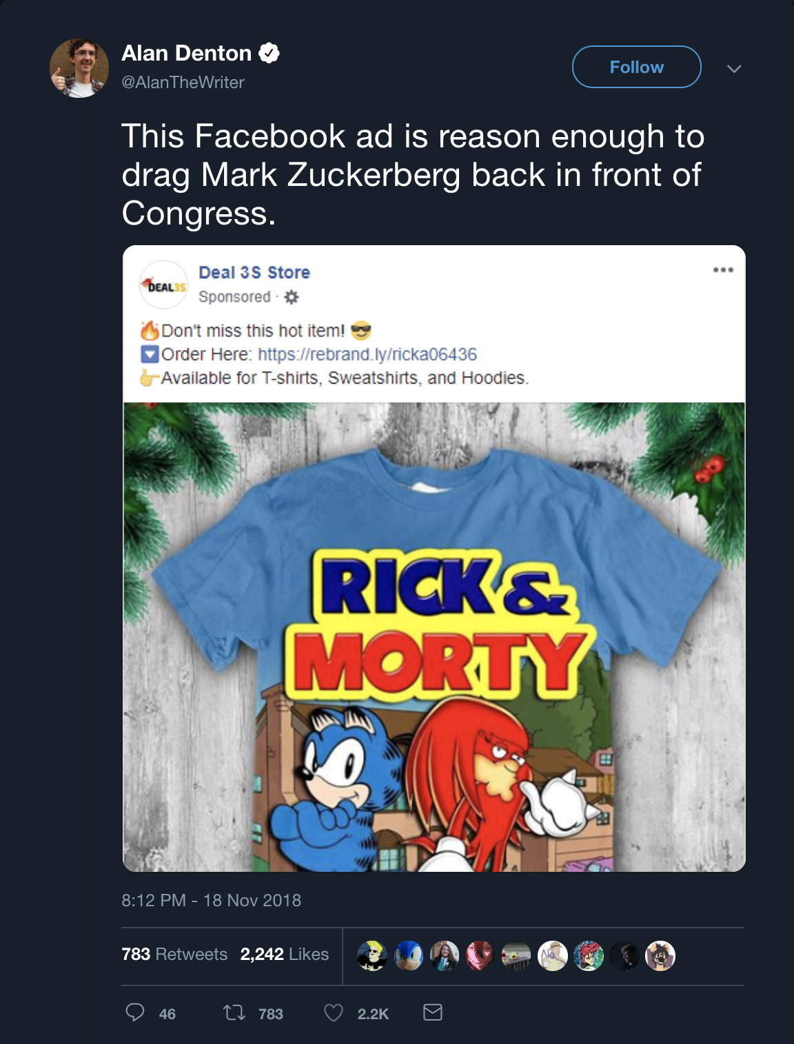 This Facebook ad is reason enough to drag Mark Zuckerberg back in front ...