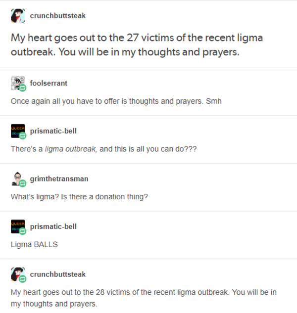 Thoughts and prayers | Ligma | Know Your Meme
