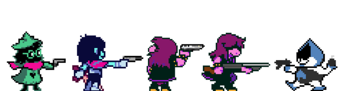 Deltarune but they have guns | Deltarune | Know Your Meme