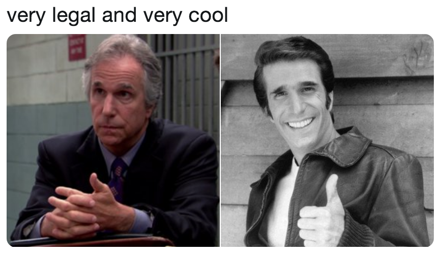 Barry Zuckercorn and the Fonz | Very Legal and Very Cool | Know Your Meme
