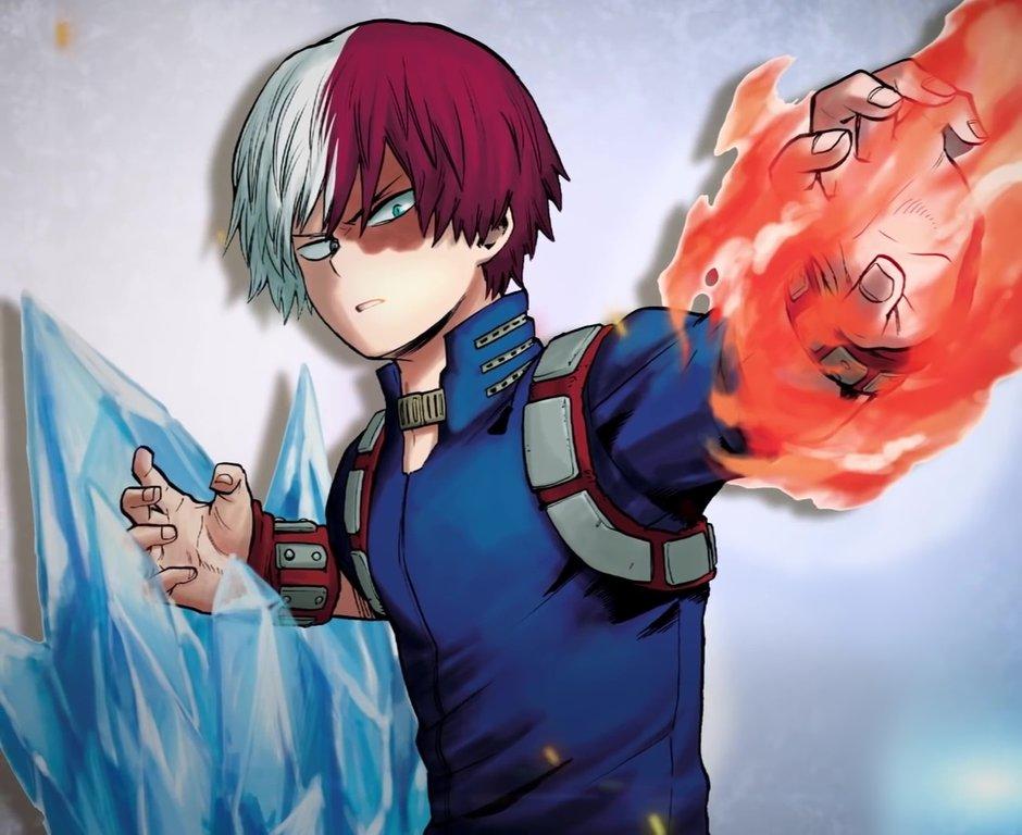 Todoroki embracing both sides | My Hero Academia | Know Your Meme