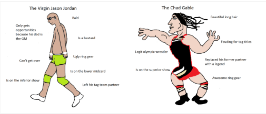 The Virgin Jason Jordan vs The Chad Gable | Virgin vs. Chad | Know Your ...