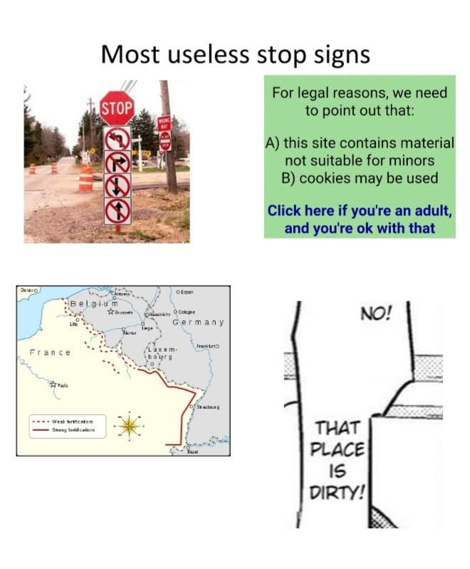 Most useless stop signs | Anime Girls Comparison Parodies | Know Your Meme