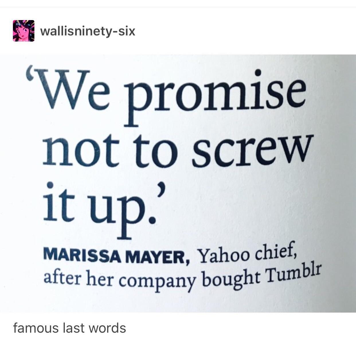 Famous last words | Tumblr | Know Your Meme