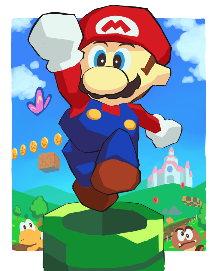 I luv u mario64 by gashi-gashi | Super Mario 64 | Know Your Meme