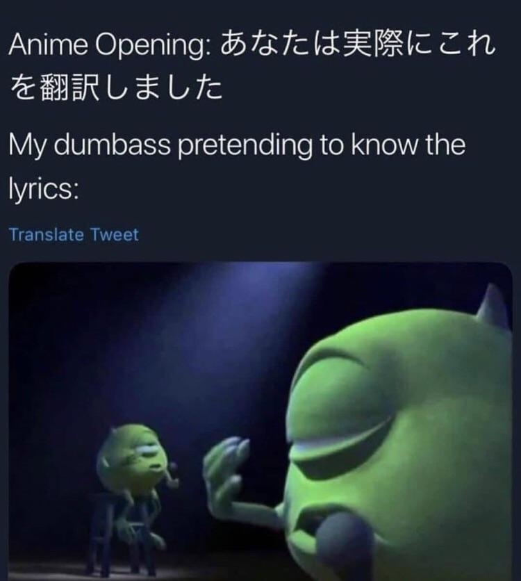 Singing Anime Openings | Anime / Manga | Know Your Meme