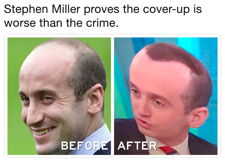 Stephen Miller proves the cover-up is worse than the crime. | Stephen ...