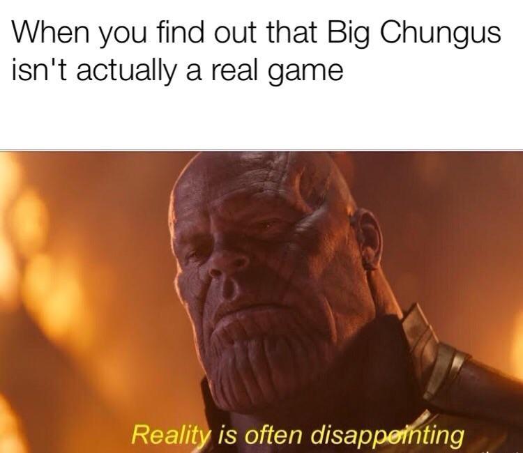 Big Chungus Is Not a Real Game | Big Chungus | Know Your Meme