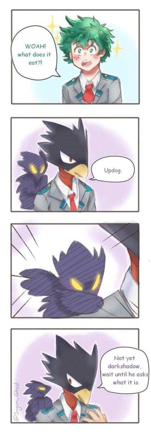 Dark shadow is smol birb | My Hero Academia | Know Your Meme