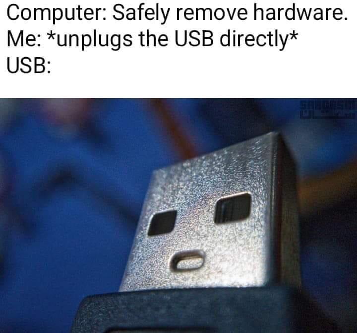 *Unplugs the USB Directly* | Surprised Pikachu | Know Your Meme